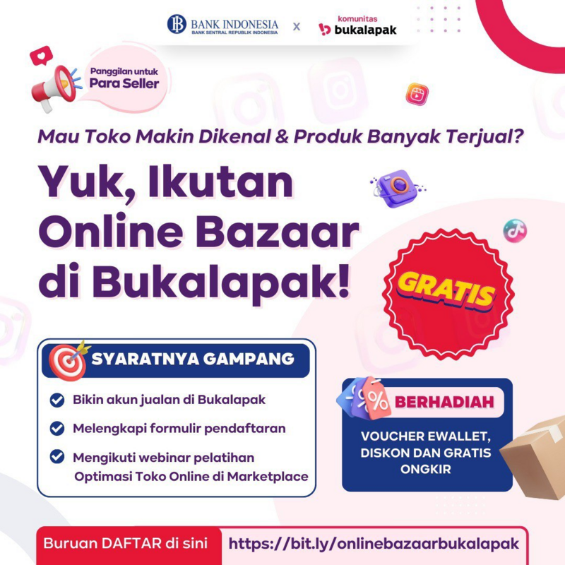 Online Bazaar Gratis di Bukalapak - UKMINDONESIA.ID